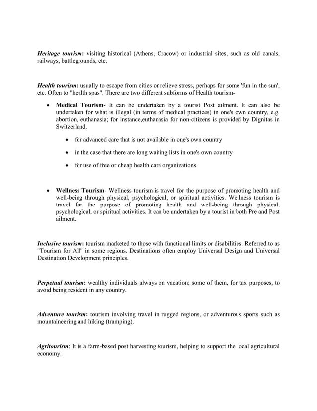 Basic Concept of Tourism | PDF | Travel Preparation and Advice | Travel