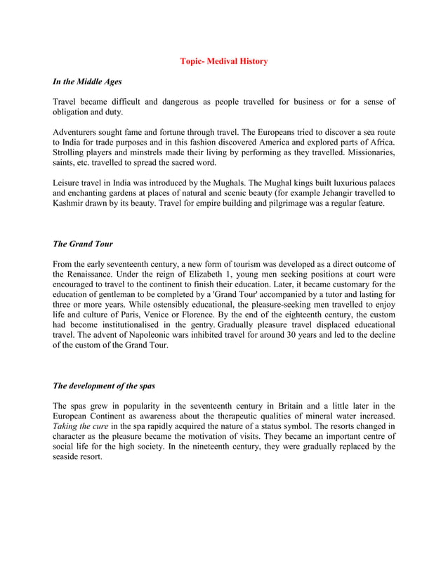 Basic Concept of Tourism | PDF | Travel Preparation and Advice | Travel