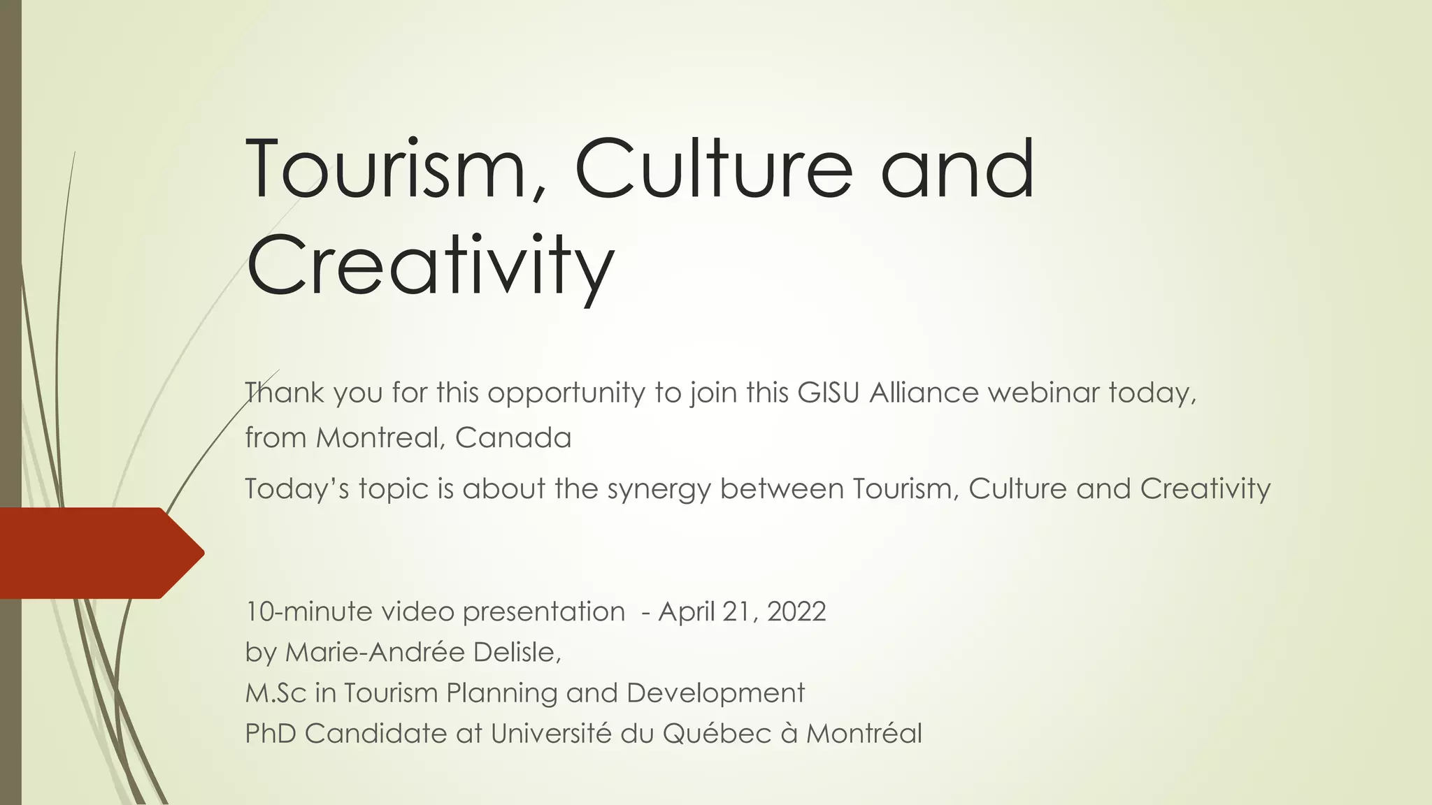 Tourism, Culture and Creativity | PDF