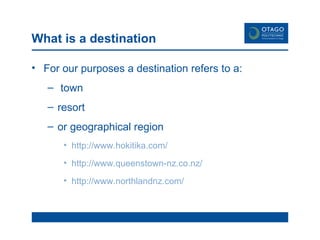 Tourism Destination Marketing Part One | PPT