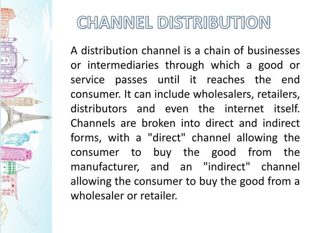 Tourism Distribution Channel | PPTX