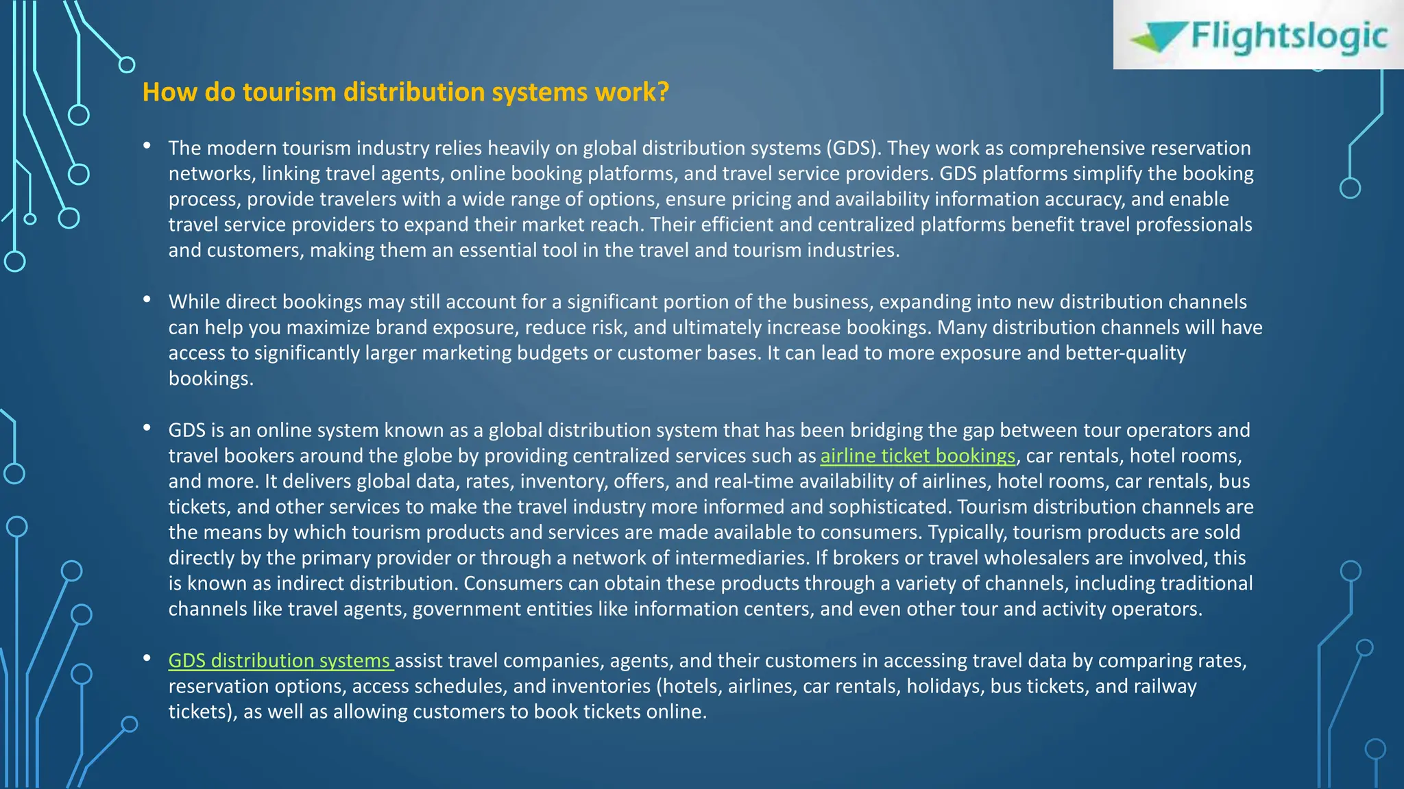 Tourism Distribution Systems | GDS Software | PPT