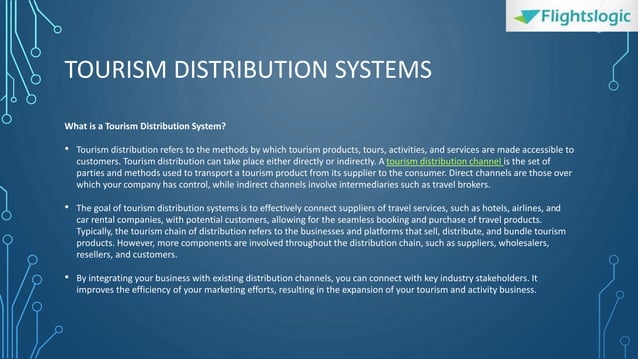 Tourism Distribution Systems | GDS Software | PPT