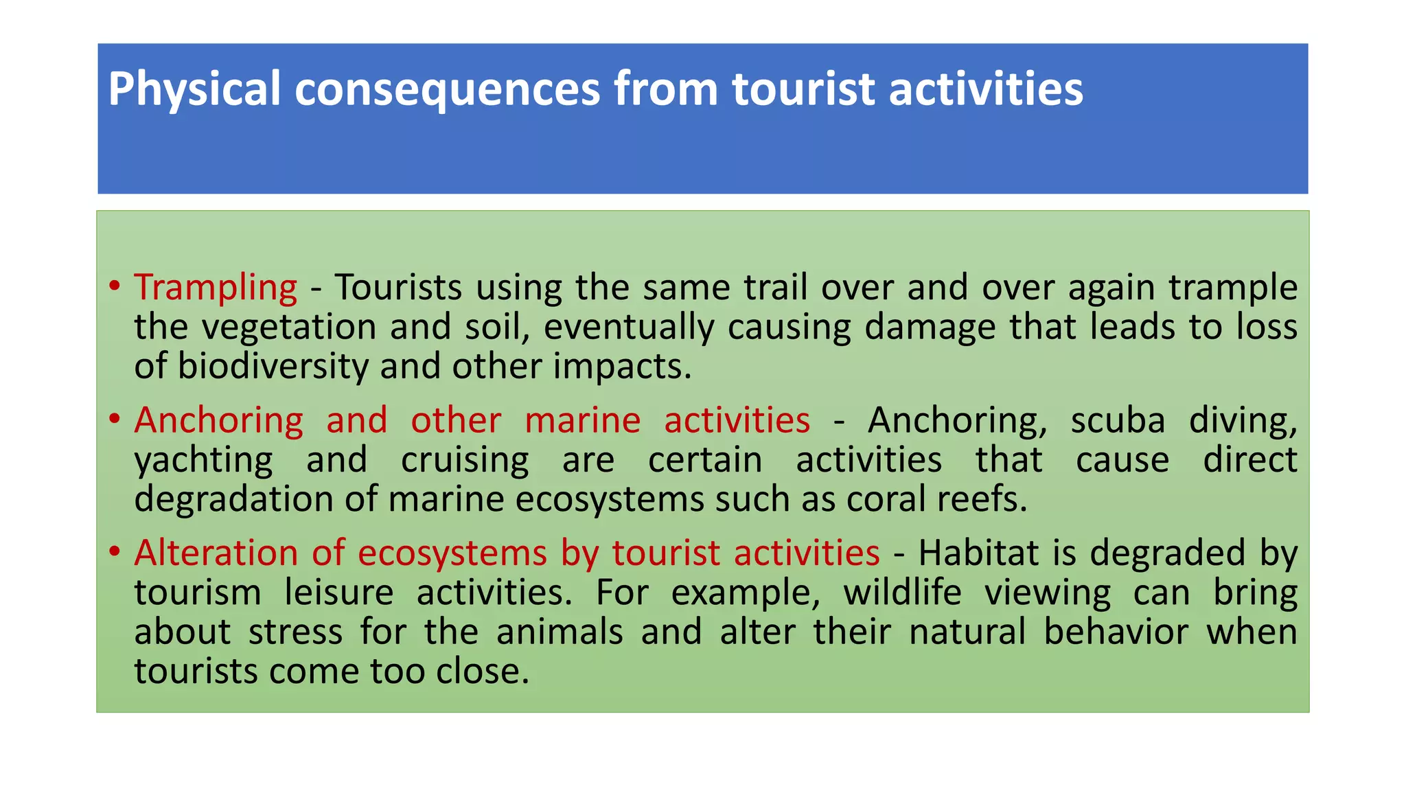 Tourism & environment | PPTX