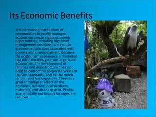 Tourism, Environment & Enterprise Development | PPT
