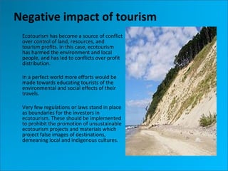 Tourism, Environment & Enterprise Development | PPT