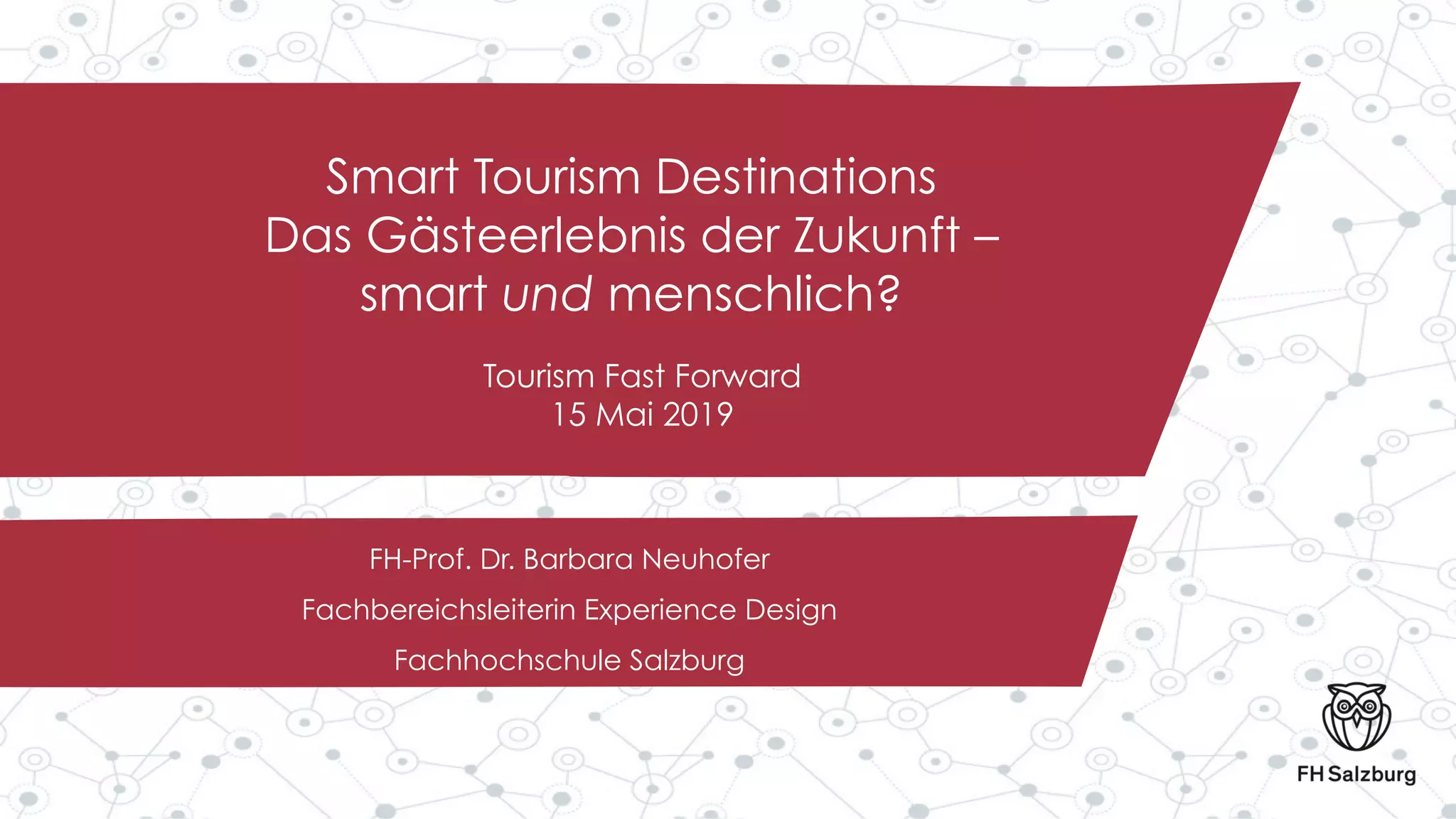 TFF2019 - Smart Tourism Destinations | PPT