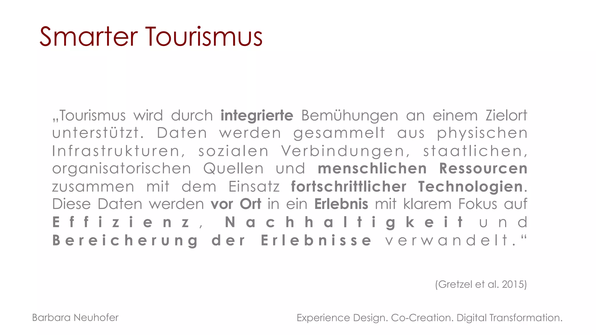 TFF2019 - Smart Tourism Destinations | PPT