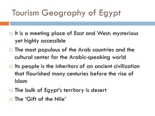 Tourism geography of the Middle East | PPTX