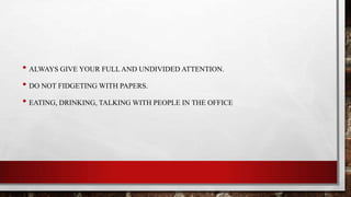 Telephone Manner (HT102 Presentation) | PPTX