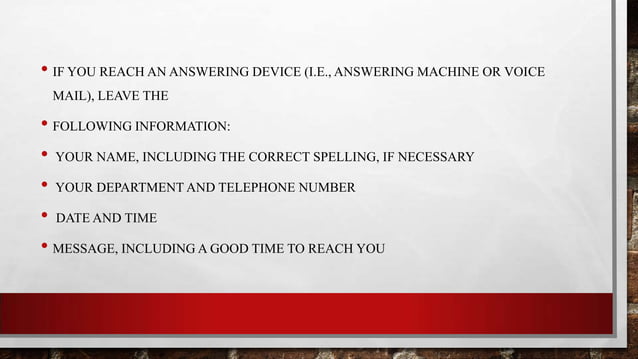 Telephone Manner (HT102 Presentation) | PPT