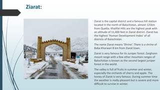 Tourism in Balochistan, Pakistan 2020 | PPT