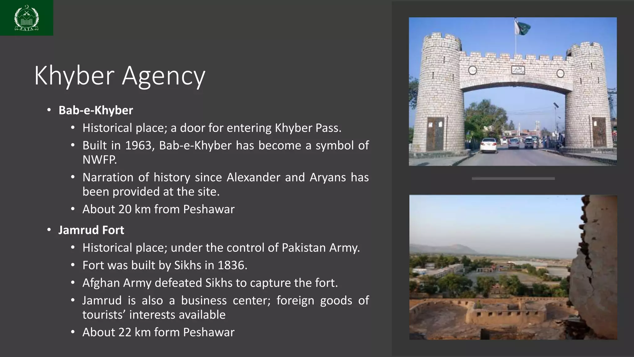 Tourism in FATA; KPK | PPTX