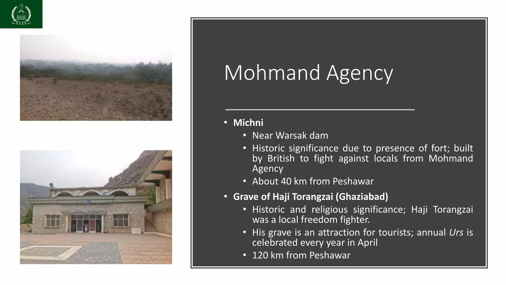 Tourism in FATA; KPK | PPTX