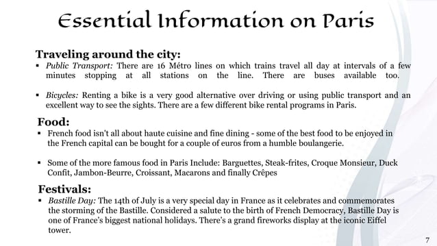 Tourism in France | PPTX