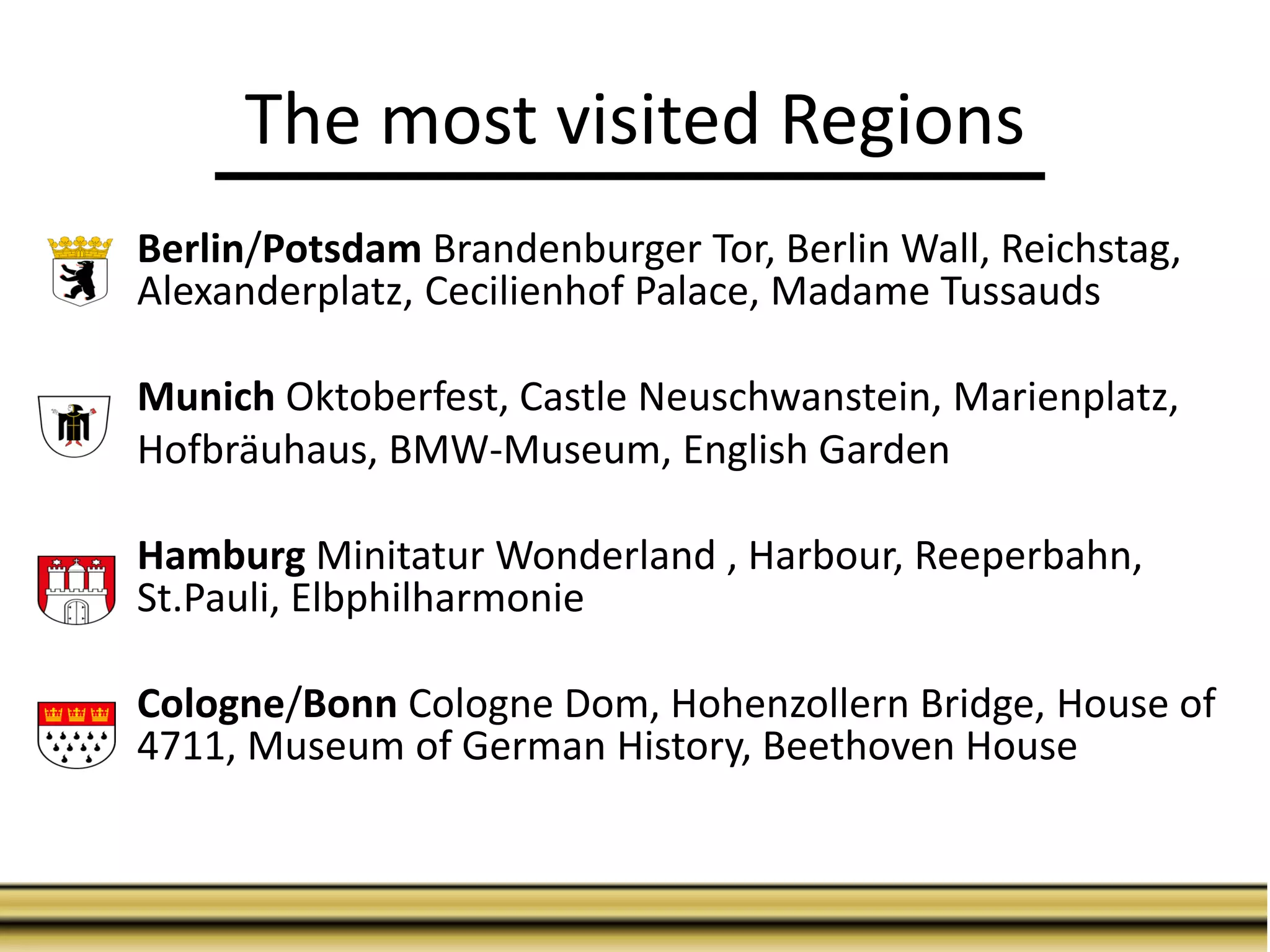 Tourism in Germany | PDF