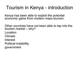 Tourism in kenya– good or bad | PPT