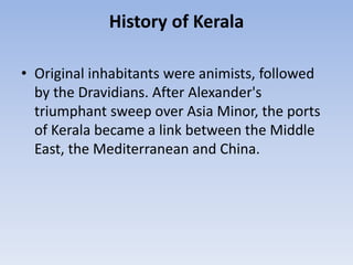 Tourism in kerala | PPTX