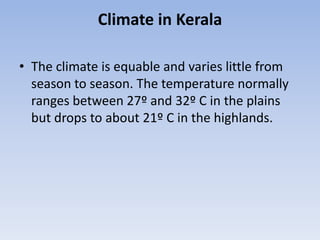 Tourism in kerala | PPTX