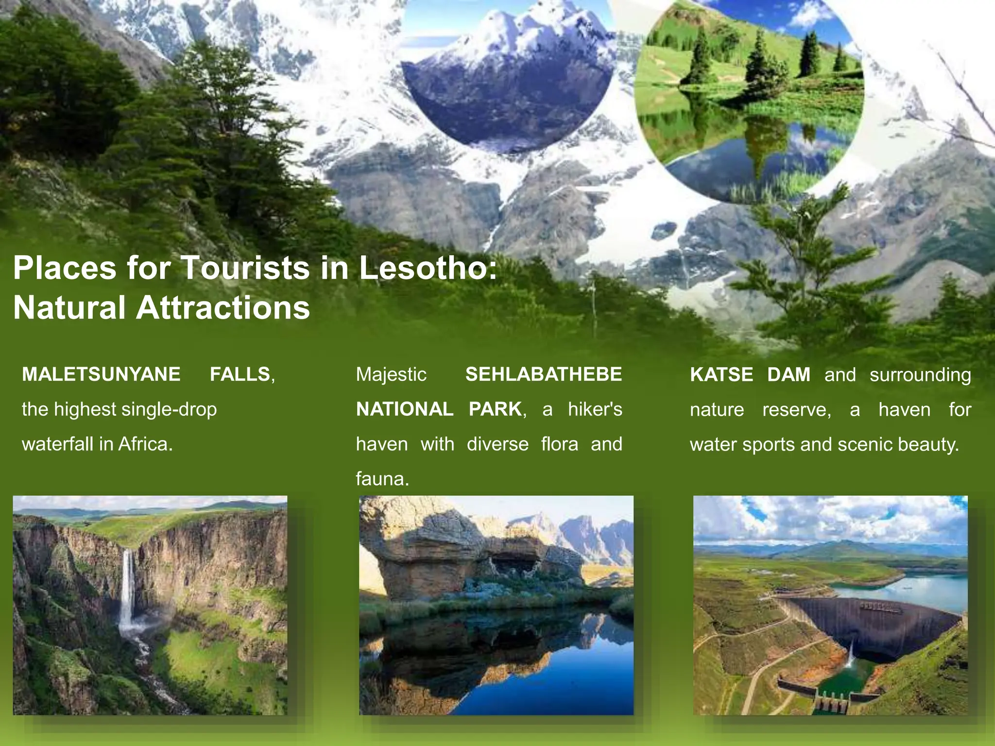 Tourism in Lesotho and attraction in mountains | PPTX | Africa Travel ...