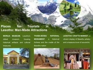 Tourism in Lesotho and attraction in mountains | PPTX