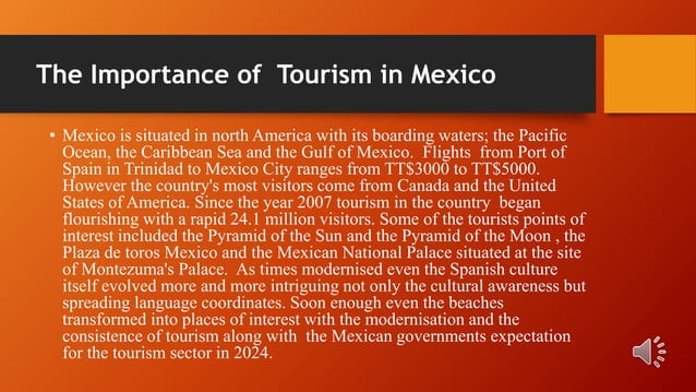 Tourism in Mexico - Introduction to Spanish | PPT