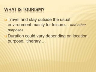 Tourism introduction | PPTX