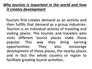 Tourism in world | PPTX