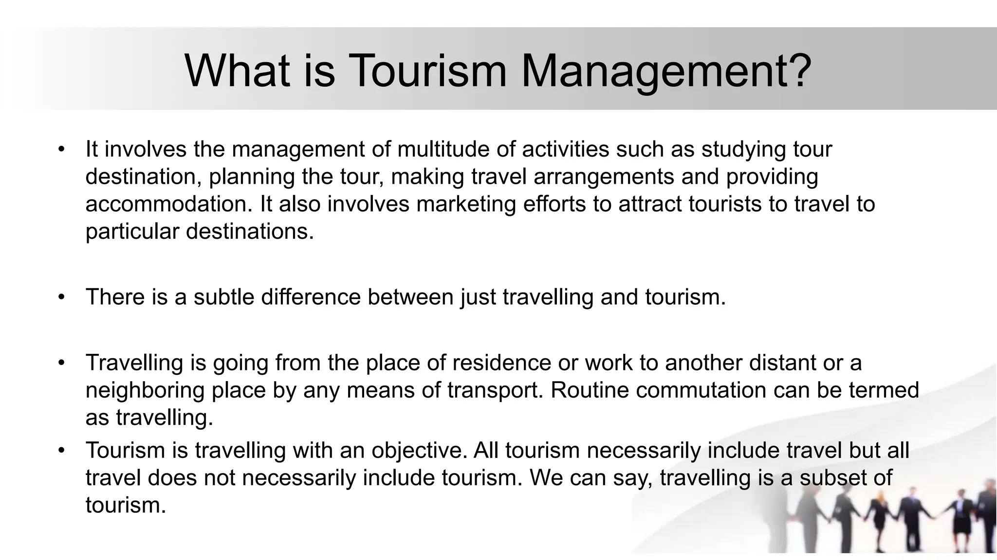 Tourism Management.pptx | Travel Preparation and Advice | Travel