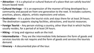 TOURISM MANAGEMENT TERMINOLOGY .pptx