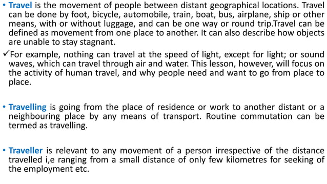 TOURISM MANAGEMENT TERMINOLOGY .pptx | Outdoor Attractions | Attractions