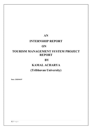 Tourism management system project report.pdf