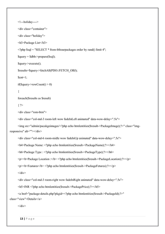 Tourism management system project report.pdf