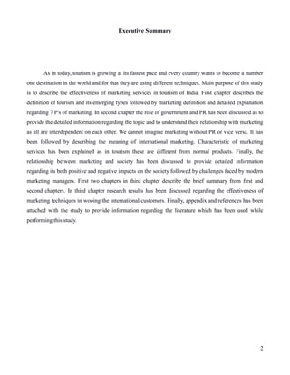 Tourism marketing ( Case study of India) | PDF