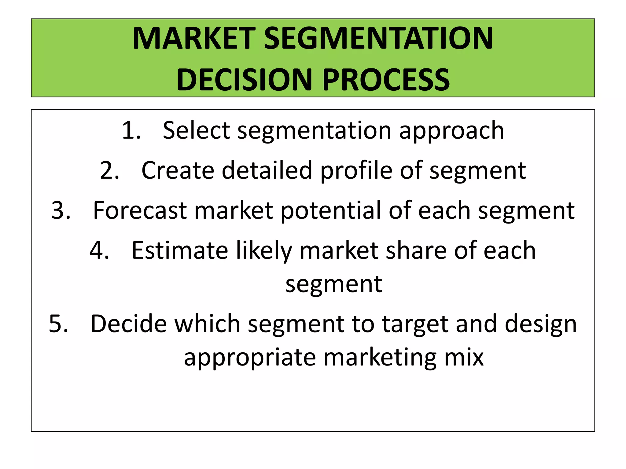 Tourism market segmentation | PPT