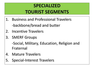 Tourism market segmentation | PPT