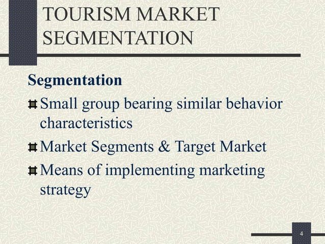Tourism market segmentation in context of nepal | PPTX