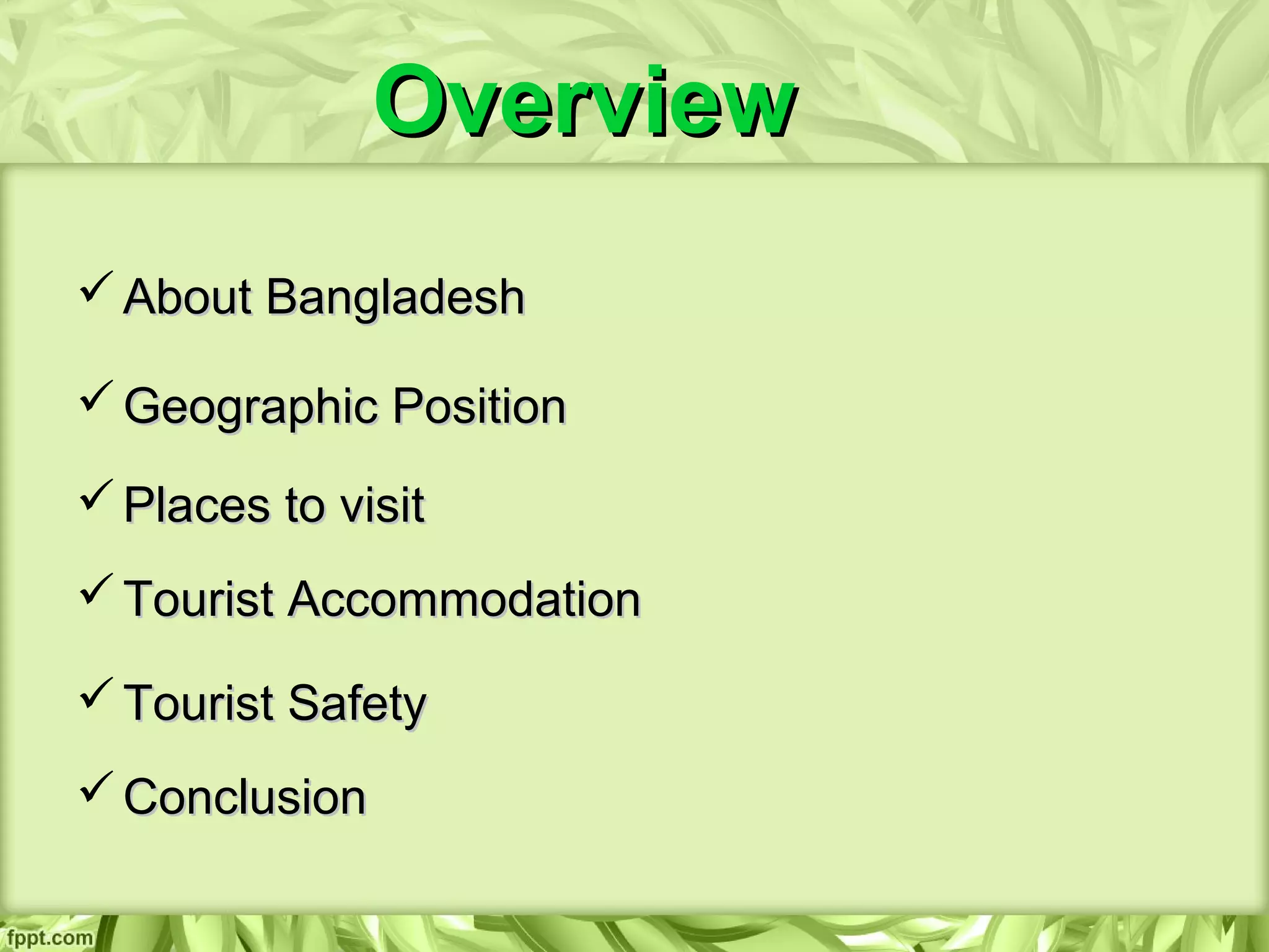 Tourism of bangladesh | PPT