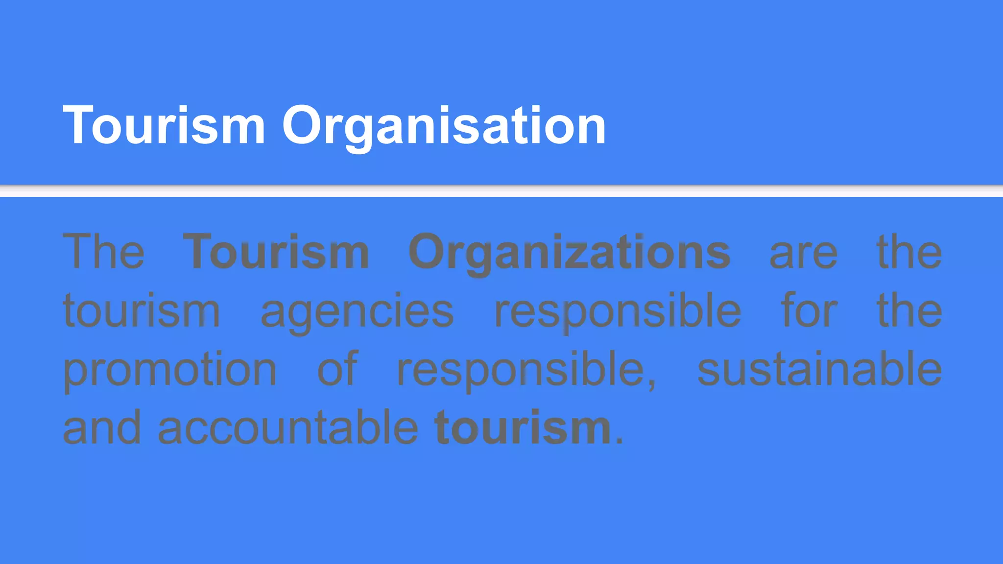 Tourism organisations | PPTX