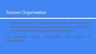 Tourism organisations | PPTX