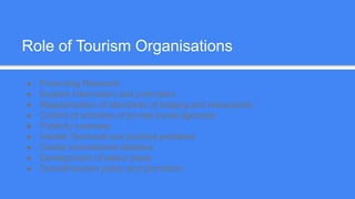 Tourism organisations | PPTX