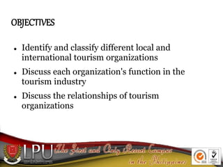 Tourism Organizations | PDF