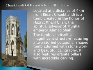 Tourism places in bidar | PPTX