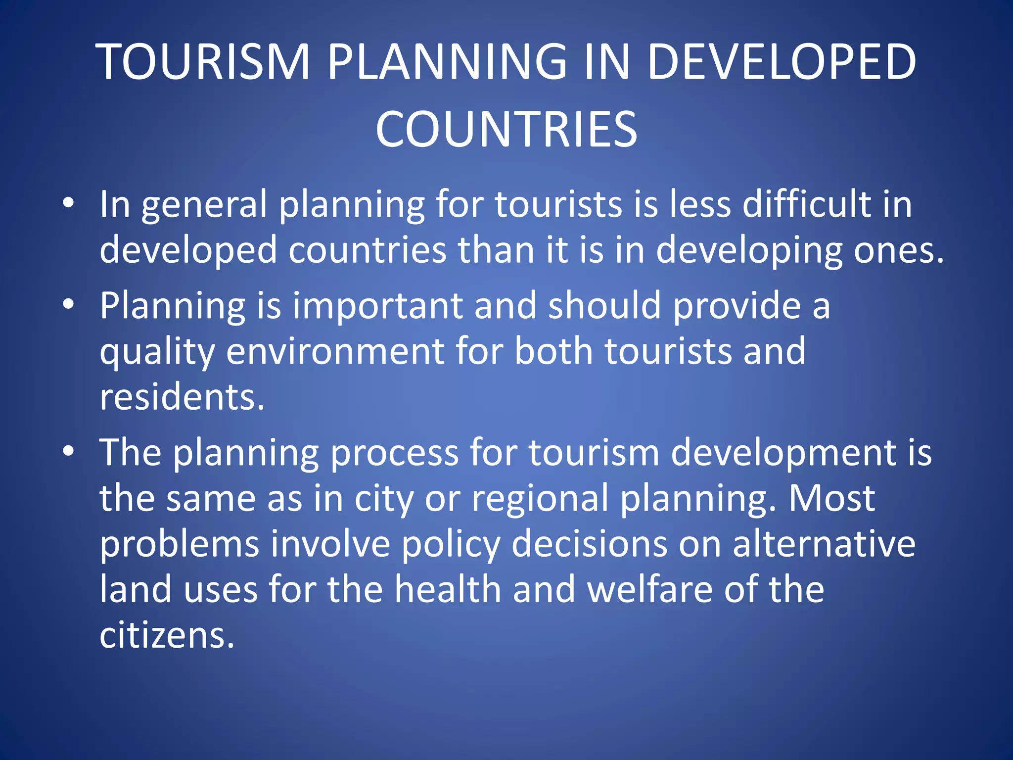Tourism planning and development (Introduction) | PPTX | Travel ...