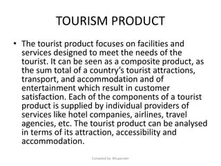 Tourism product | PPTX