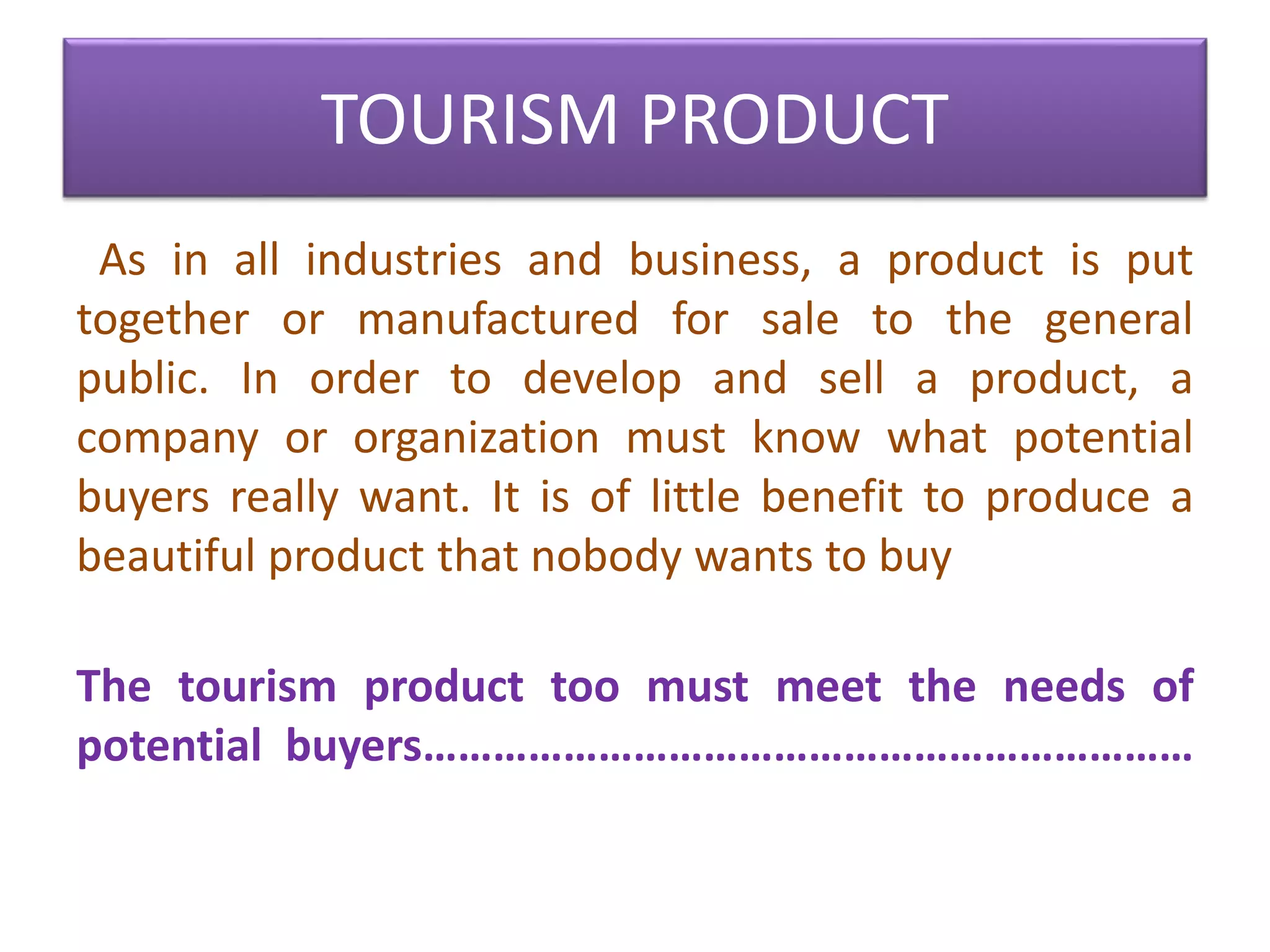 Tourism product (1) | PPT