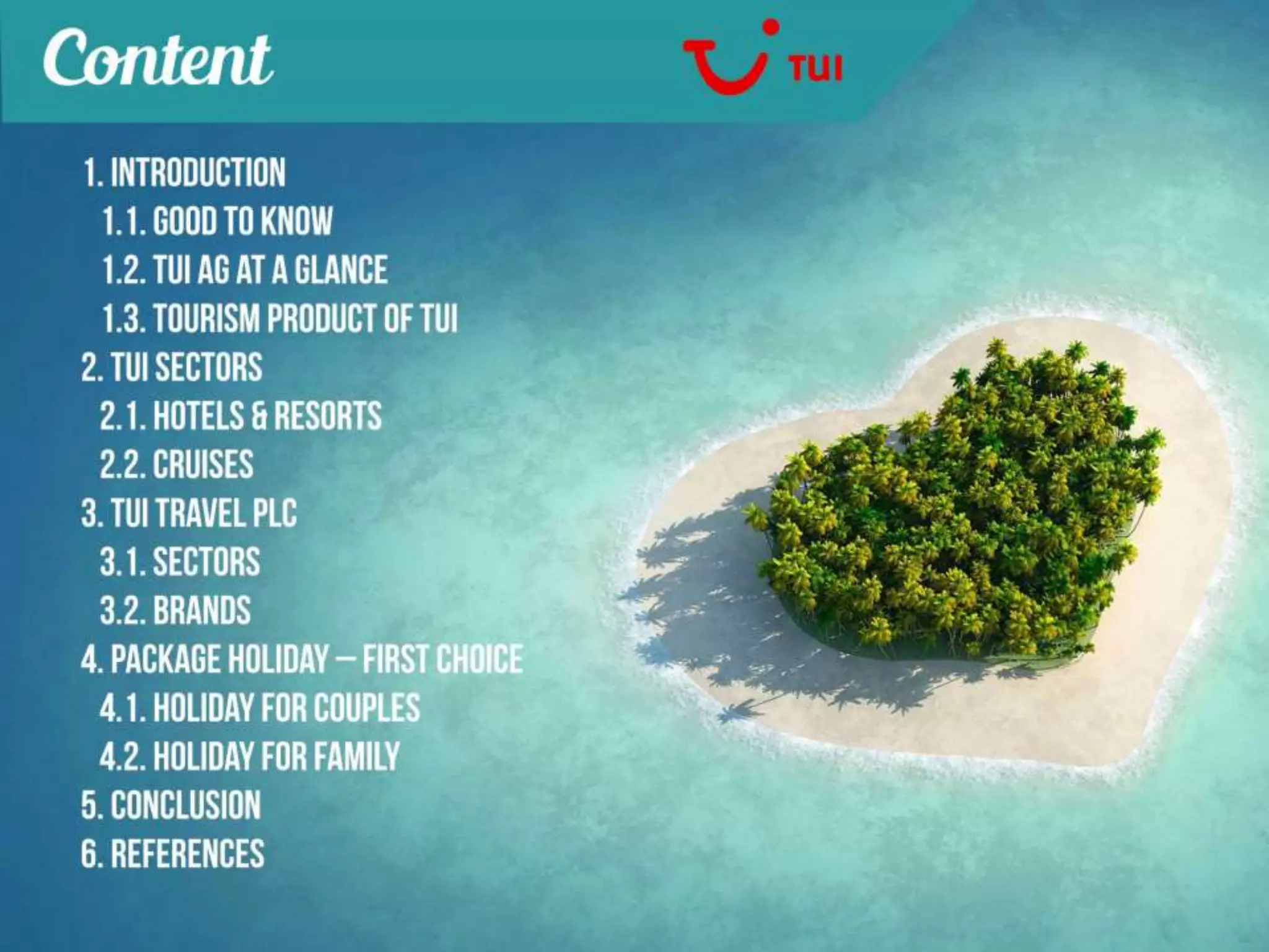 Tourism product of TUI | PPTX