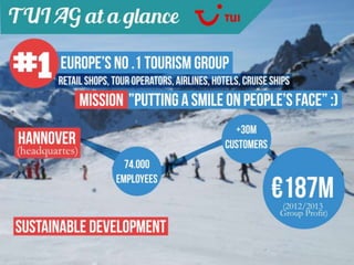Tourism product of TUI | PPTX