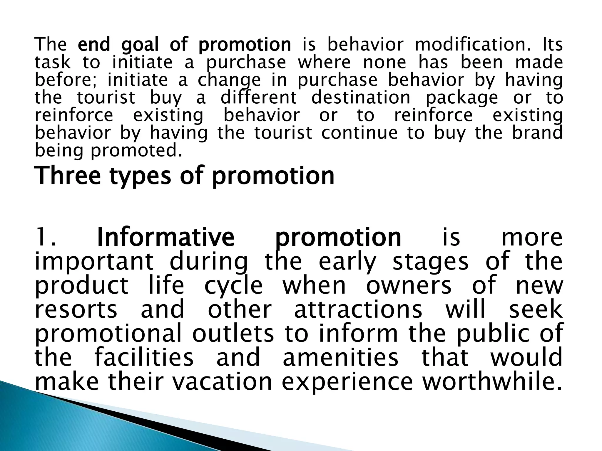 Tourism promotion | PPTX