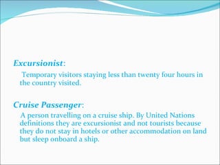 Tourism and Related Terms | PPT
